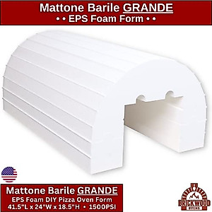 Brick Pizza Oven • Wood Fired Pizza Oven - Build a LARGE brick oven in your backyard with the foam Mattone Barile Grande DIY brick oven form and locally sourced masonry materials.