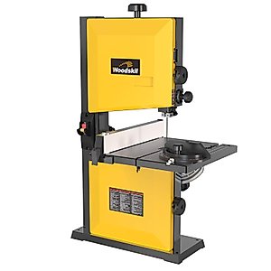 Woodskil 9-Inch 2500FPM Band Saw with Steel Base, Cast Table, Removable Key - Benchtop