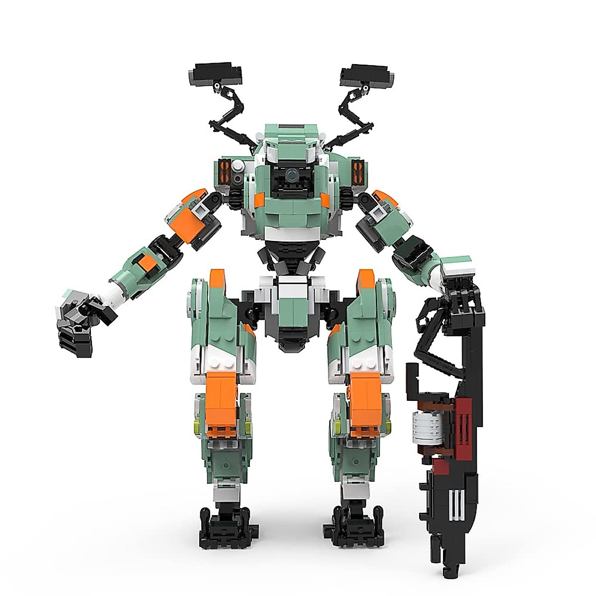 7274 Vanguard Class Mecha Building Model Kit,Titan Game Mecha Robot Action Figures Building Block Toy, an Striking Collectible Toy That Makes a Great Christmas Birthday Present (1057 Pcs)