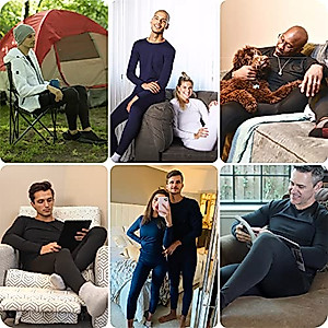 Thermajohn Thermal Shirts for Men Long Sleeve Thermal Compression Shirts for Men Base Layer Cold Weather (Grey, 2X-Large)