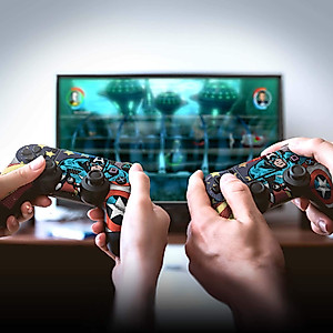 Controller Gear Marvel Comics - Captain America - Stars and Stripes - PS4 Controller Skin (Controller Sold Separately) - PlayStation 4