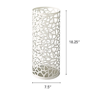 Yamazaki Home Slim Freestanding Umbrella Stand | Steel, Small, White
