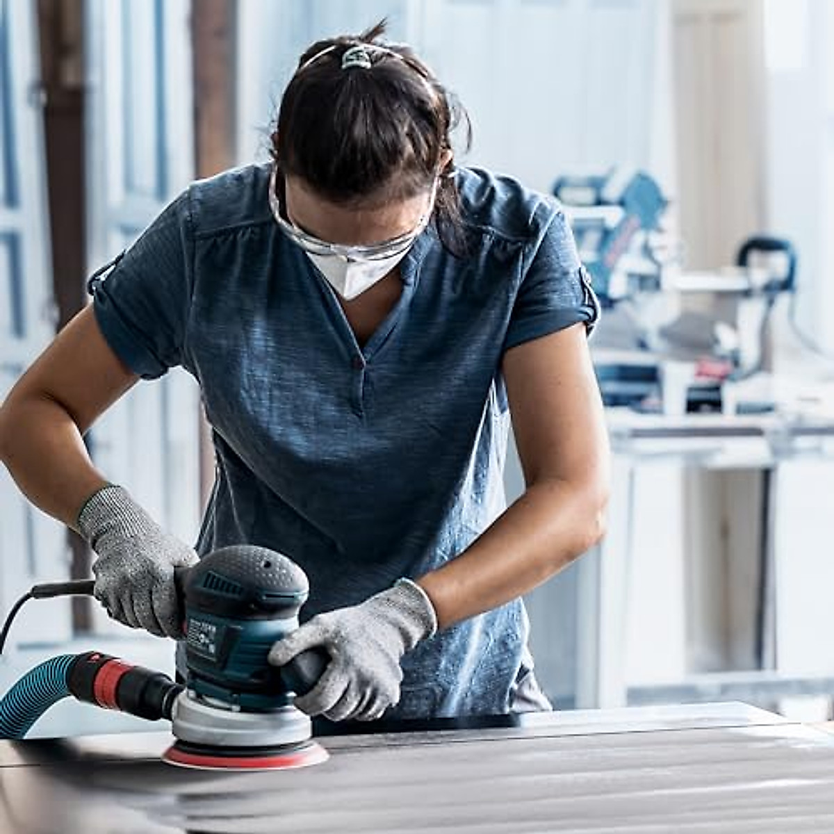 Bosch Professional 1x EXPERT Multihole Back Pad Universal 150 mm (Medium Finish), Diameter 150 mm, Accessory Random Orbital Sander)