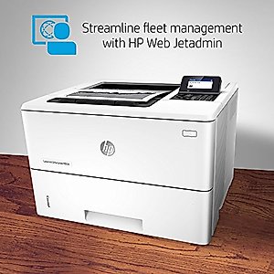 HP LaserJet Enterprise M506dn Laser Printer with Built-in Ethernet & Duplex Printing (F2A69A) (Renewed)