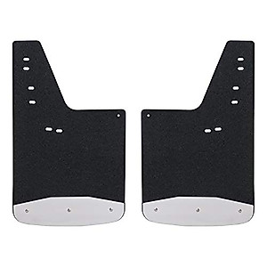 LUVERNE 251120 Front or Rear 12-Inch x 20-Inch Textured Rubber Mud Guards, Select Ford F-250, F-350, F-450, F-550 Super Duty,Black