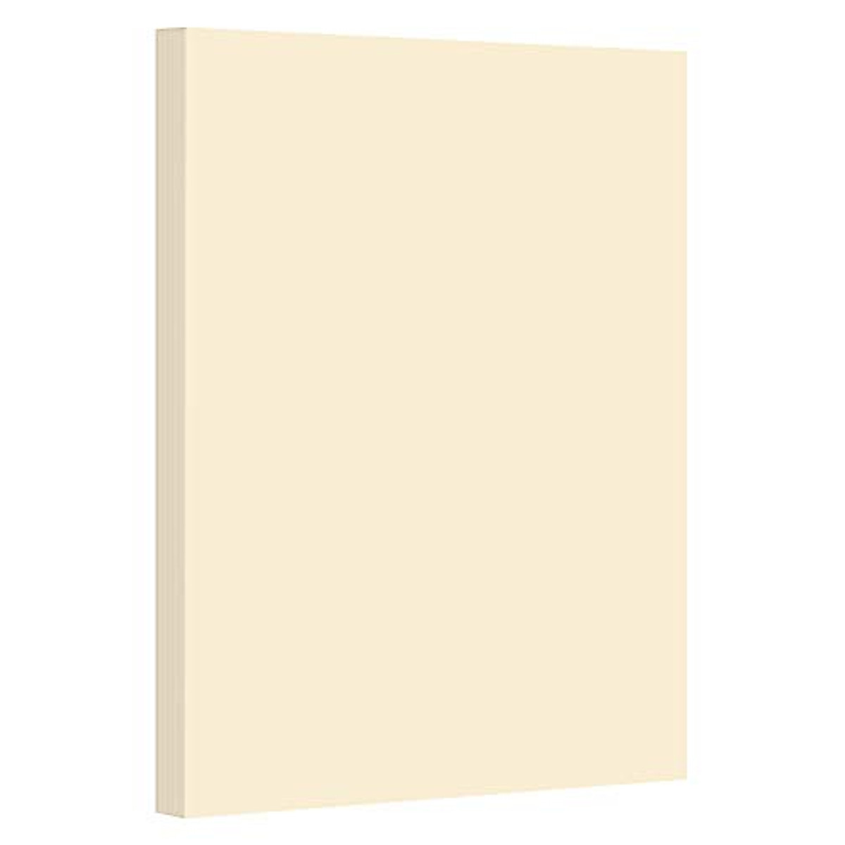 Cream Pastel Color Card Stock Paper, 67lb Cover Medium Weight Cardstock, for Arts & Crafts, Coloring, Announcements, Stationary Printing at School, Office, Home | 8.5 x 11 | 50 Sheets Per Pack