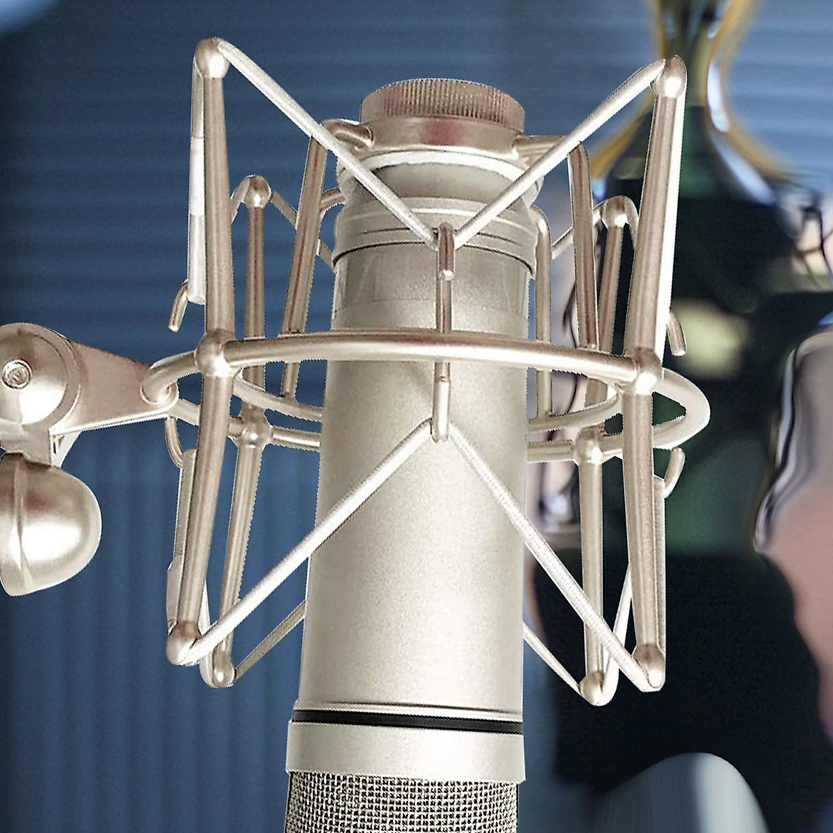 Boseen Universal Elastic Bands Replacement, Anti-Aging Rubber Ring for Microphone Shock Mount Holder Clamp Clip, Set of 4 (Gray)