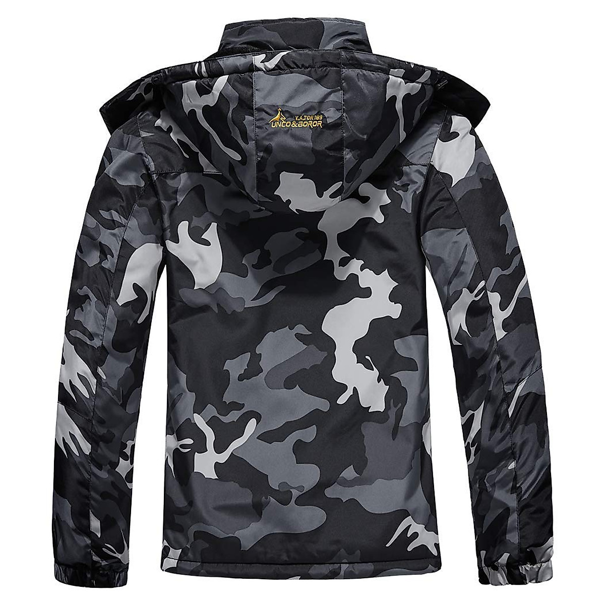 MOERDENG Men's Waterproof Ski Jacket Warm Winter Snow Coat Mountain Windbreaker Hooded Raincoat