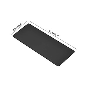 uxcell Blank Metal Card 80x22x0.3mm Painted Aluminum Plate for DIY Laser Printing Engraving Black 10 Pcs