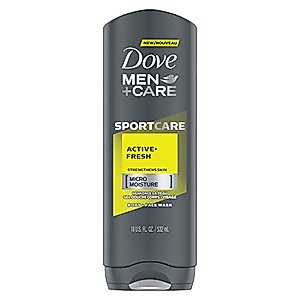 DOVE MEN + CARE SportCare Body Wash Active Fresh Effectively Washes Away Bacteria While Nourishing Your Skin, 17.99 fl oz (pack of 1)