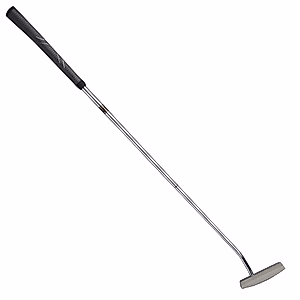 Bell H-360 Half-Offset CNC Milled Standard Blade Golf Putter + Winn Dri-Tac Dark Gray Midsize Grip (Left, 38)