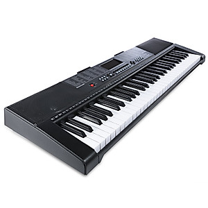 61key Standard Keys Keyboard with USB Music Player,Including Headphone,Stand,Stool & Power Supply-The electronic keyboards