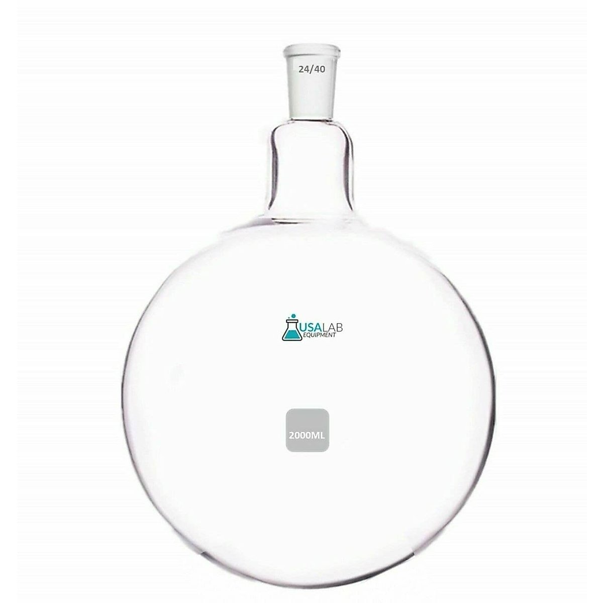 2000mL Round Bottom Flask - 1 Neck 24/40 - USAlab