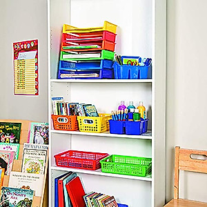 Classroom Storage Caddies (6 Pack) Office, School, Home Organization and Storage