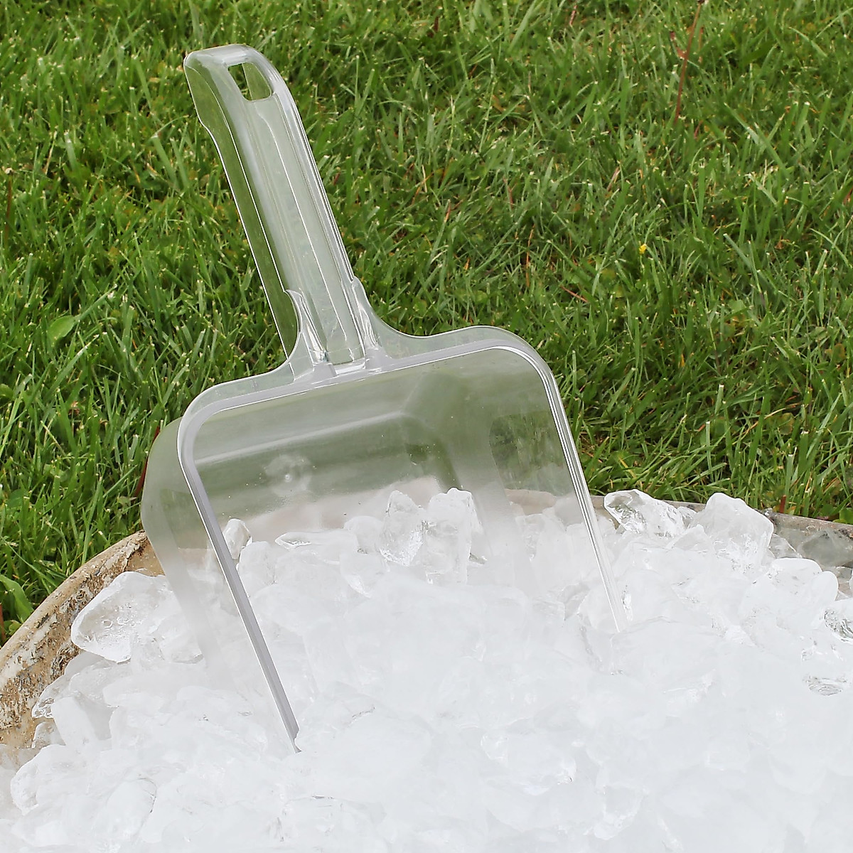 Darware Commercial Ice Scoop with Metal Holder, 58-Fluid Ounces Capacity