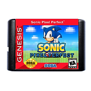 Sonic Pixel Perfect 16 Bit MD Game Card For Sega Mega Drive For Genesis