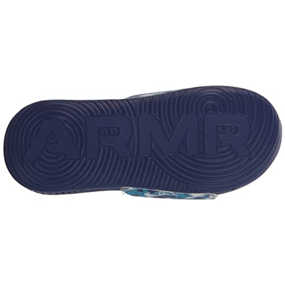 Under Armour Boys' Ansa Graphic Fixed Strap, (106) White/Sonar Blue/Sonar Blue, 5, US