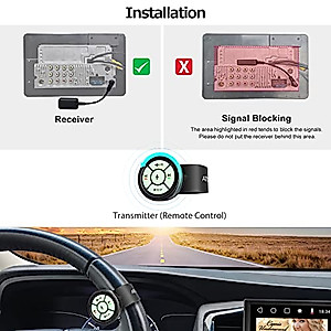 ATOTO AC-44F5 Watchband Style Wireless Remote Control with Luminous Buttons, Plug & Play - Only for ATOTO Car Stereos (SA102, A6Y, A6 KL, F7 & S8), Not Compatible with ATOTO A6 PF/ S8 Lite/S8 MS