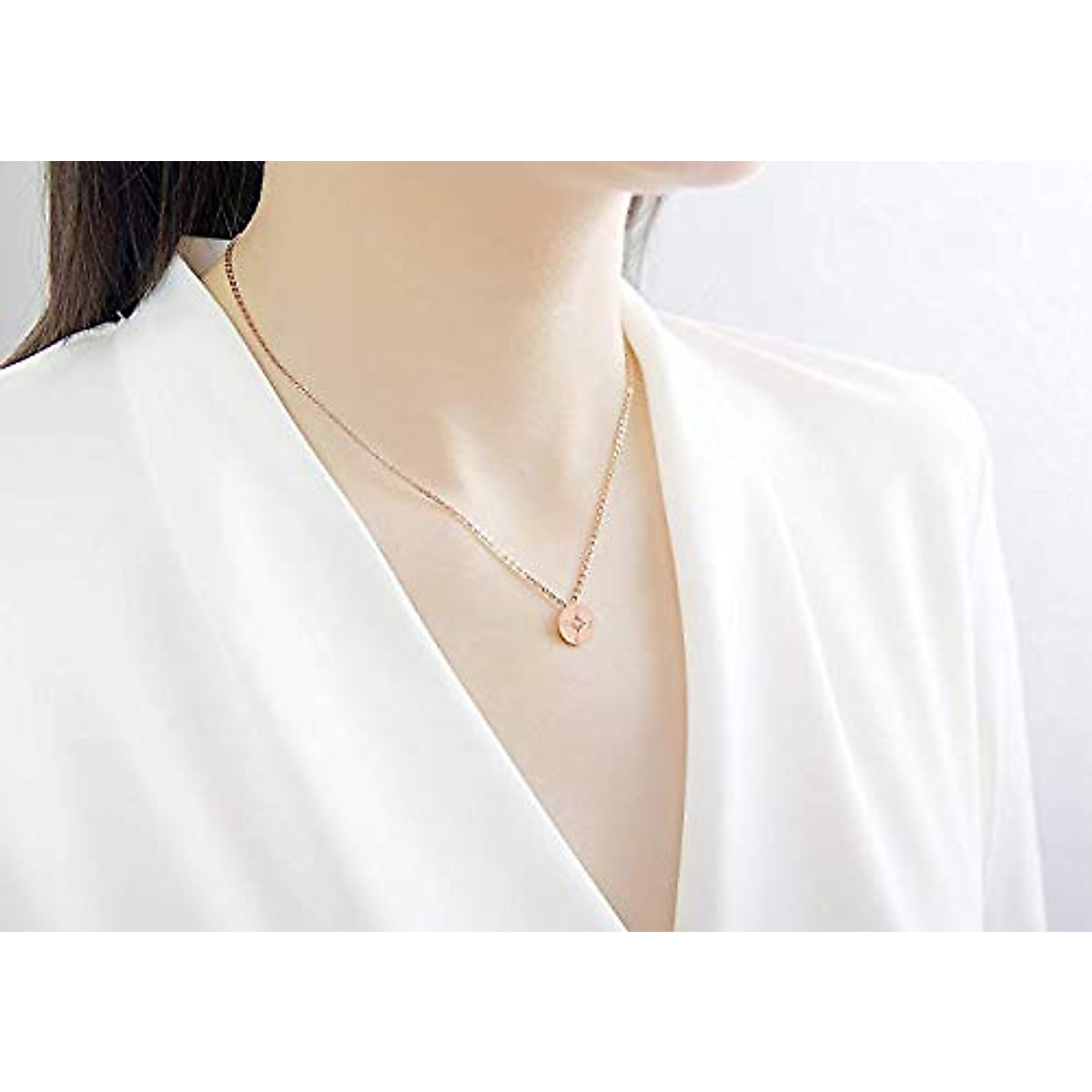 Hundred River Friendship Necklace with Meaning Compass Necklace Mountain Necklace with Message Card Gift Card (Mountain Necklace comass Necklace)