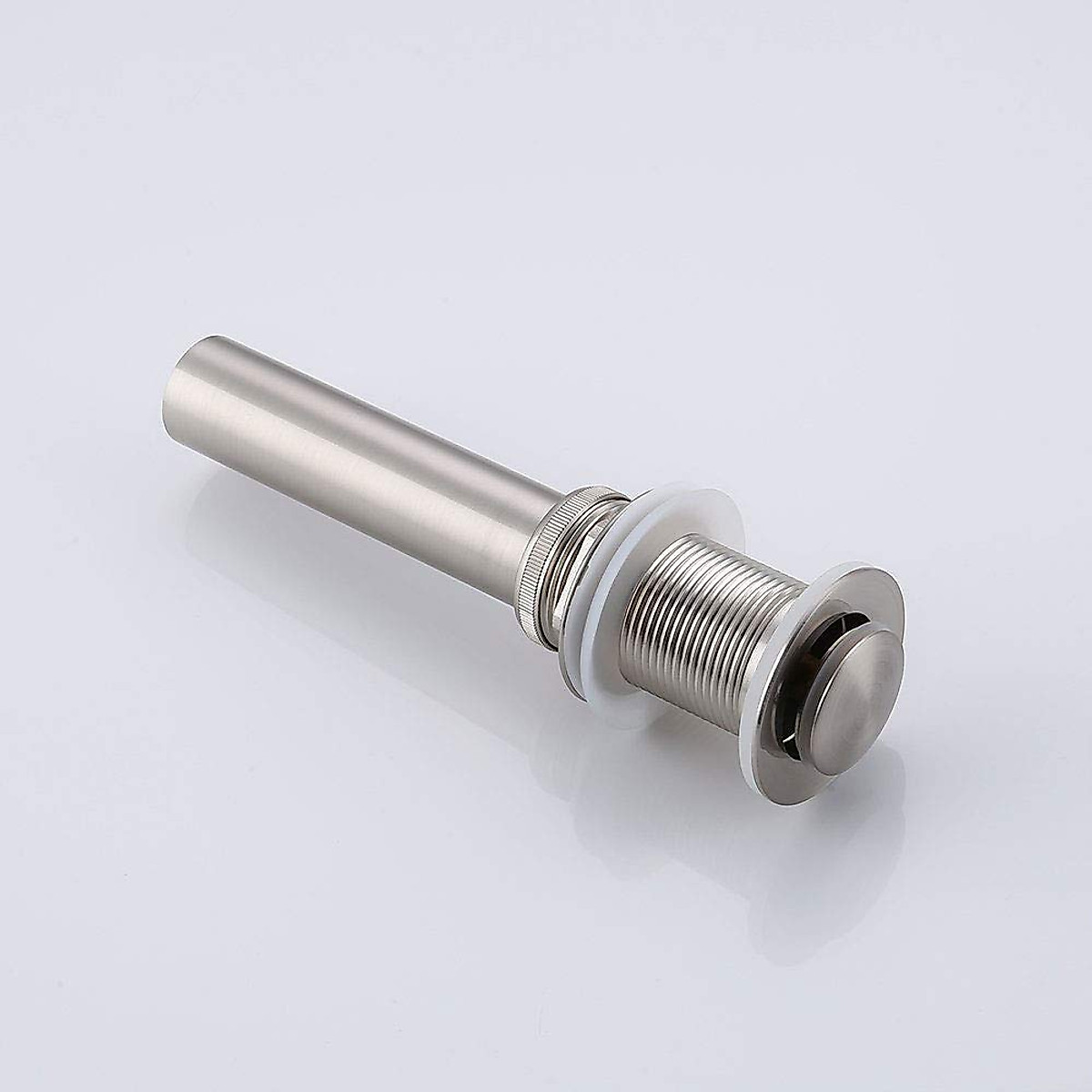 Wovier Bathroom Faucet Vessel Vanity Sink Pop Up Drain Stopper Without Overflow,Brushed Nickel