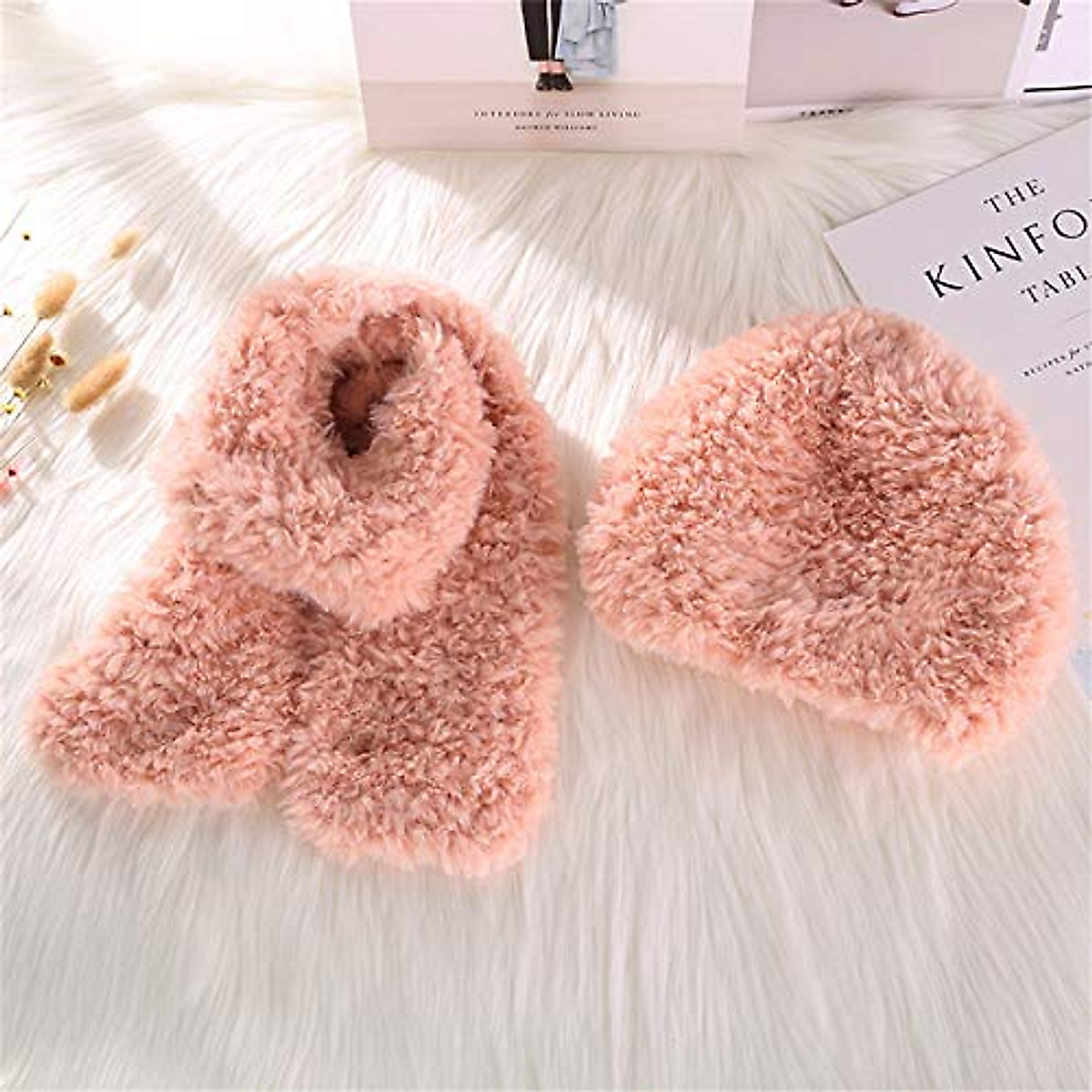 5 Pack of Soild Wool Fur Fluffy Plush Thick Knitting Yarn Supper Soft Fur Crochet Yarn for DIY Knitting Scarf Coat Gloves Hat Rugs Clothes Knitting Projects 250g