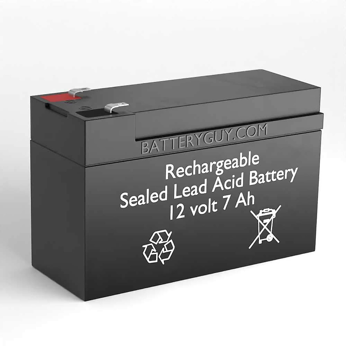 BatteryGuy BD7-12 replacement 12V 7Ah SLA battery - BatteryGuy brand equivalent (Rechargeable, F1 Terminals) - Qty of 1