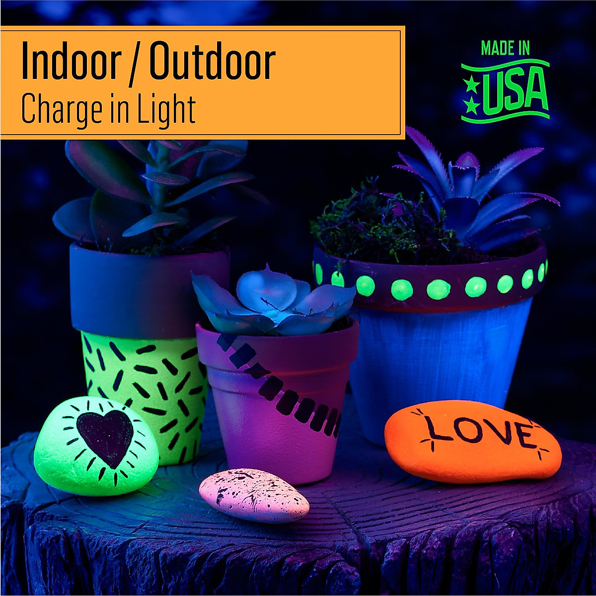 FolkArt Acrylic Dark Paint, Neutral Glow