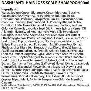 DASHU Revitalizing Protein Shampoo for Dry, Itchy Scalp, Thinning Hair, and Men - 16.9 fl oz