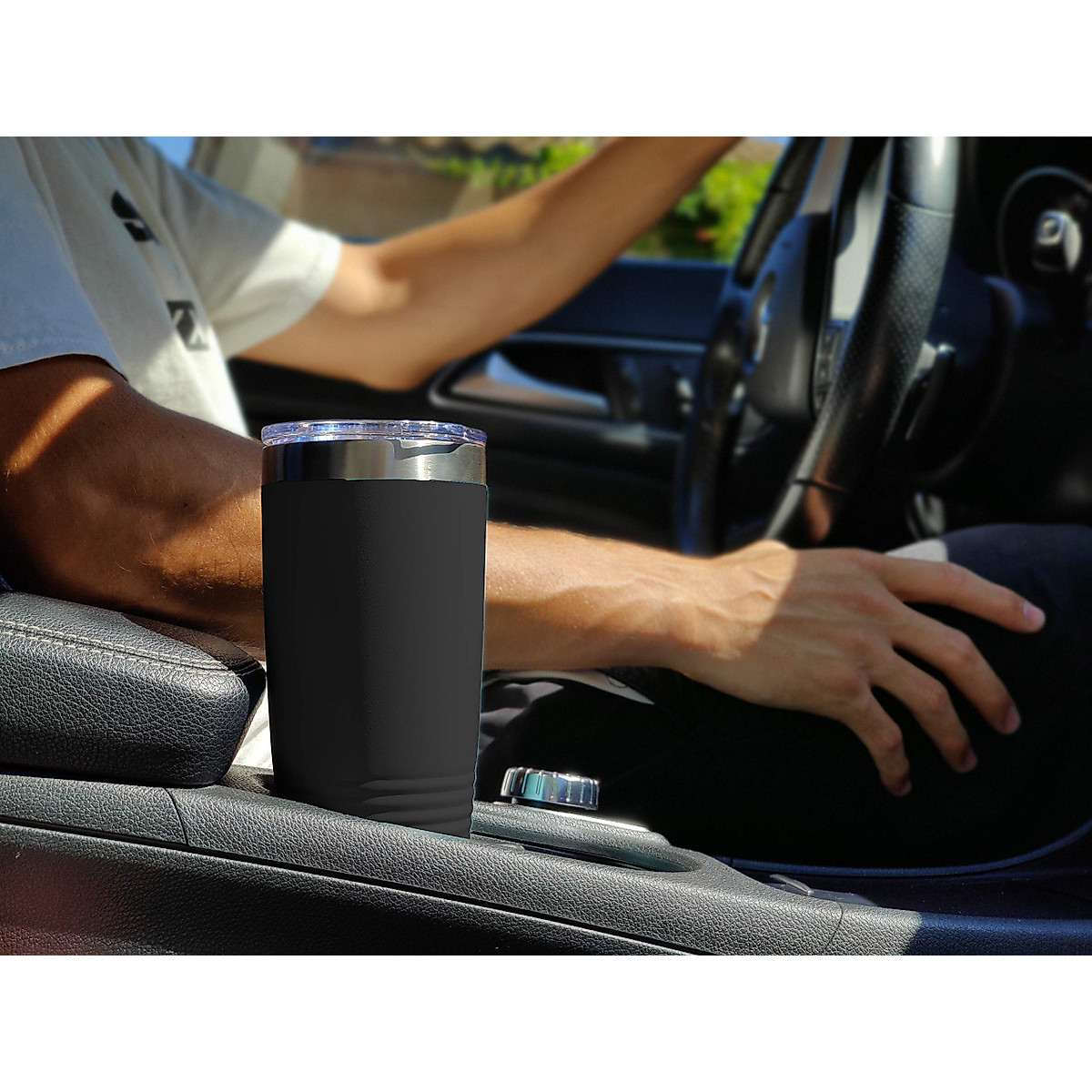 LaserGram 20oz Vacuum Insulated Tumbler Mug, PA-C Certified Physician Assistant, Personalized Engraving Included (Black)