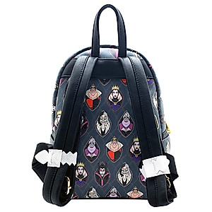 Loungefly X Disney LASR Exclusive Villains Stained Glass Mini Backpack