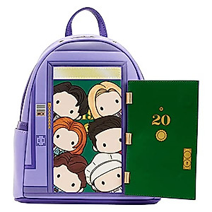 Loungefly Friends TV Series Front Door Chibi Art Womens Double Strap Shoulder Bag Purse