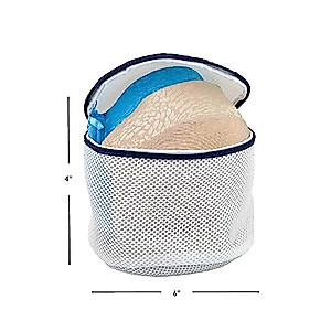 Home Basics Mesh Laundry Washer (White) Wash Bag, Large