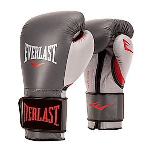 Everlast Powerlock Training Gloves Size: 16 Ounces Grey/Red