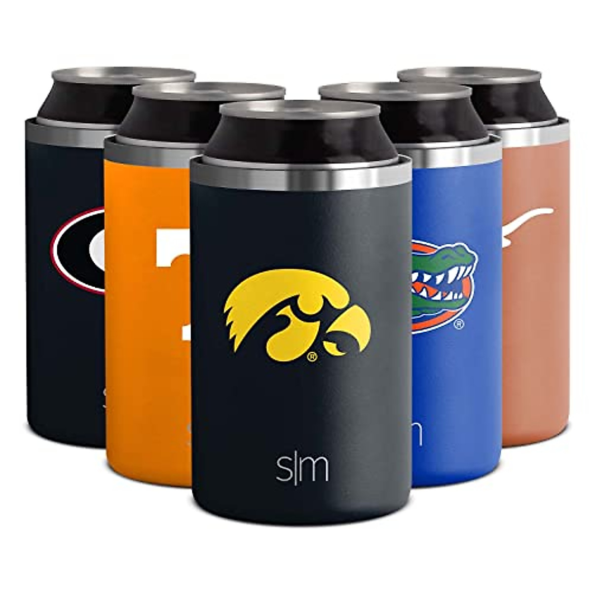 Simple Modern Officially Licensed Collegiate Iowa Hawkeyes Gifts for Men, Women, Dads, Fathers Day, Graduation | Insulated Ranger Can Cooler for Standard 12oz Cans - Beer and Seltzer