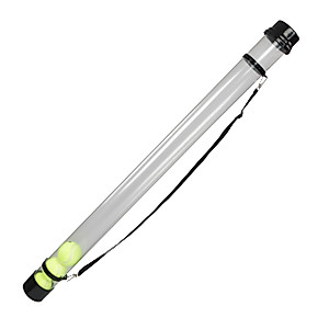 Get Out! Tennis Ball Hopper Tube for 16 Balls - Tennis Ball Pickup Collector Sports Ball Retriever Carrier - 40in, Black