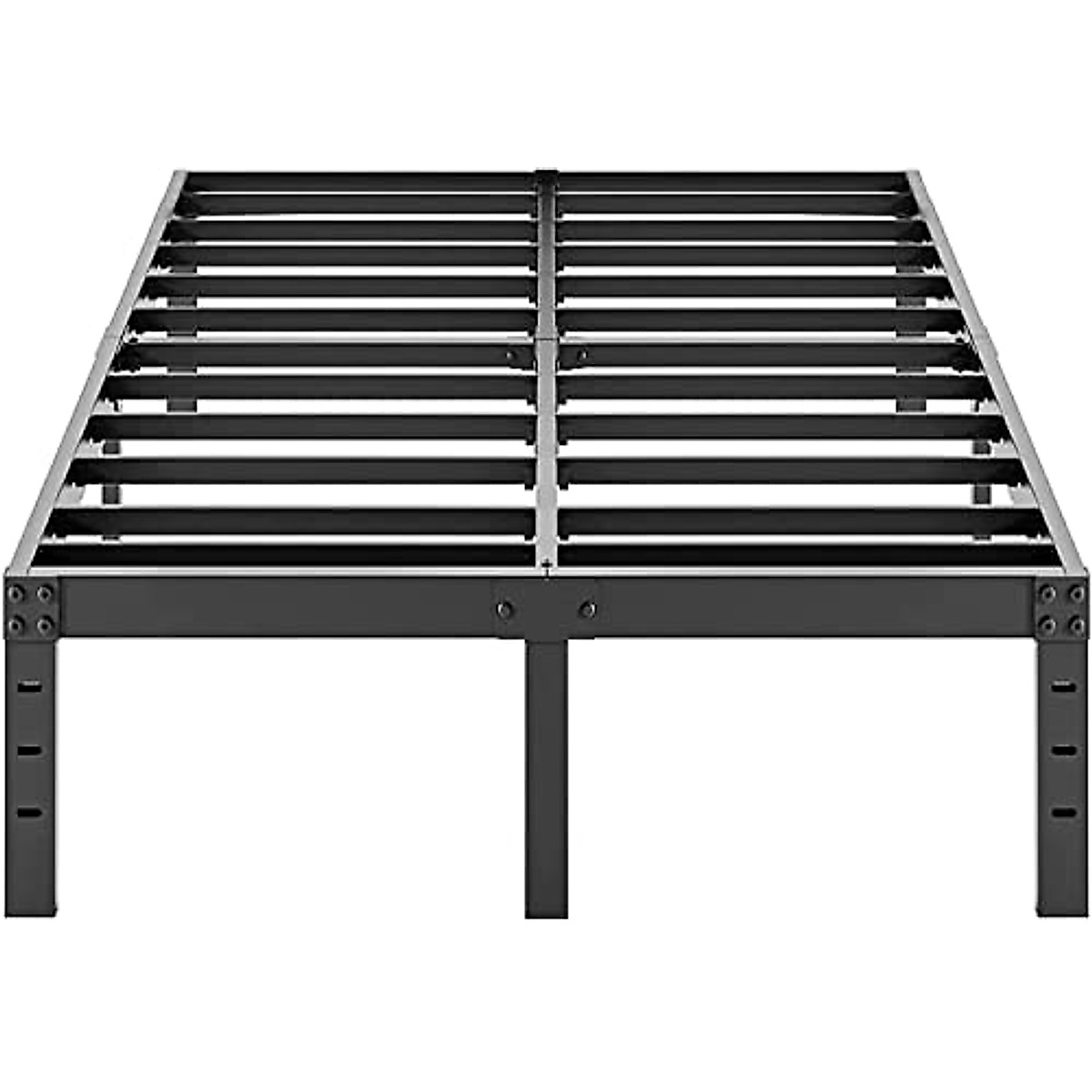 LIJQCI Full Size Bed Frame with Storage 18 Inch high Heavy Duty Metal Platform Mattress Foundation No Box Spring Needed
