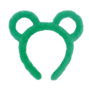 PLUSMAYI Mouse Ears Headband Kids 3Pcs Bear Ear Headband for Women Animal Style Cute Hairband Mouse Costume Girls for Birthday Cosplay Halloween Christmas(Red Yellow Green Headband)