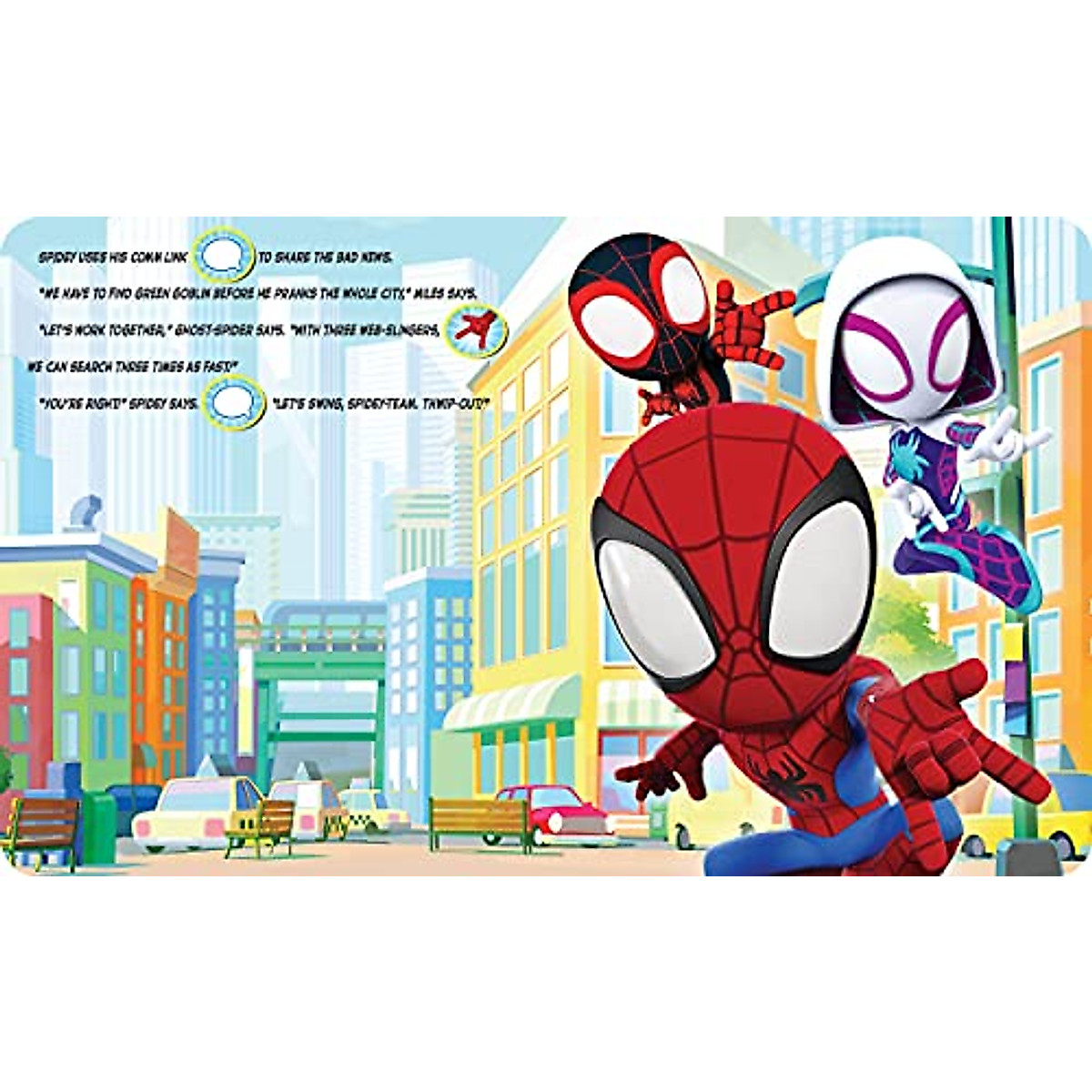 Marvel Spider-man - Spidey and His Amazing Friends - Go-Webs-Go! Interactive Book and 5-Sound Wristband - PI Kids