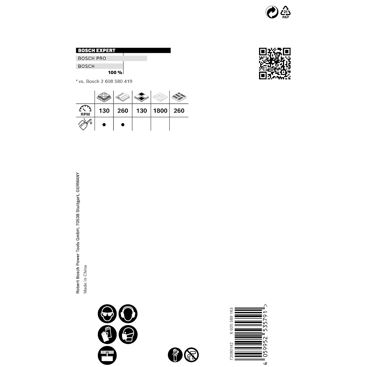 Bosch 1x Expert Tough Material Hole Saw (for Wood with Metal, Brick, Ø 68 mm, Professional Accessory Rotary Drill/Drivers)