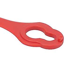 WALFRONT 100Pcs Plastic Cutter Blades Replacement for Stihl Polycut 2‑2 Garden Lawn Mower Trimmer Grass Cutter Tool Plastic Blades Accessories