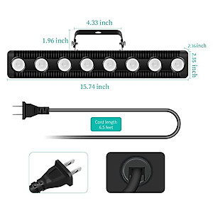 Wall Washer Lights 45W 8 LED RGBW Dimmable Stage Lights DMX Control Dj Lights Stage Lighting - for Indoor Disco Party Church Birthday Bar Wedding