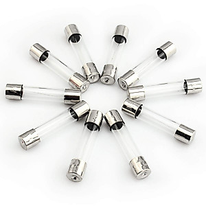 Tnisesm 290 Pcs Fast Blow Glass Fuses Assortment Kit 0.2A, 0.5A, 1A, 2A, 3A, 4A, 5A, 6A, 8A, 10A, 12A, 15A, 20A 5 x 20mm, 5A, 10A, 6 x 30mm 15 Values 250V with Plastic Box Tn-18-1