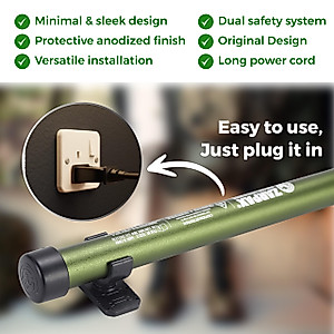 ZARPAX Gun Safe Dehumidifier Rod | Dehumidifier Rod For Enclosed Spaces, Gun Safe & Cabinets | Protect Valuables & Stop Humidity, Moisture, & Corrosion | Comes with 2 Mounting Brackets | 12''/30cm