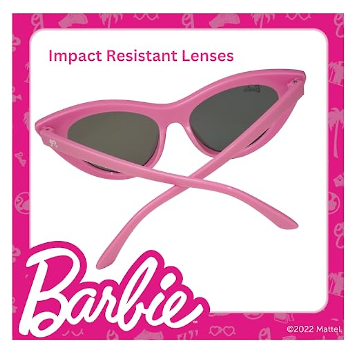 Sun-Staches Barbie Adult Sunglasses | Official Barbie Pink Women's Shades | UV 400 | One Size Fits Most