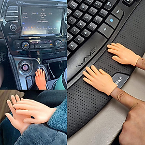 14 Pack Tiny Finger Hands,Flat Hand Style Mini Hand Finger Puppets,Fun and Realistic Little Finger Hands for Puppet Show,Gag Performance