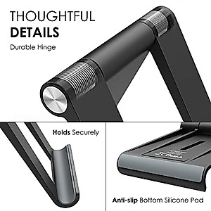 Minthouz Cell Phone Stand for Desk - 2 Pack Phone Holder Compatible with iPhone 14 13 12 Pro Max Mini 11 Xr 8 Plus SE, iPad Mini, Switch, Android Smartphone, Tablets