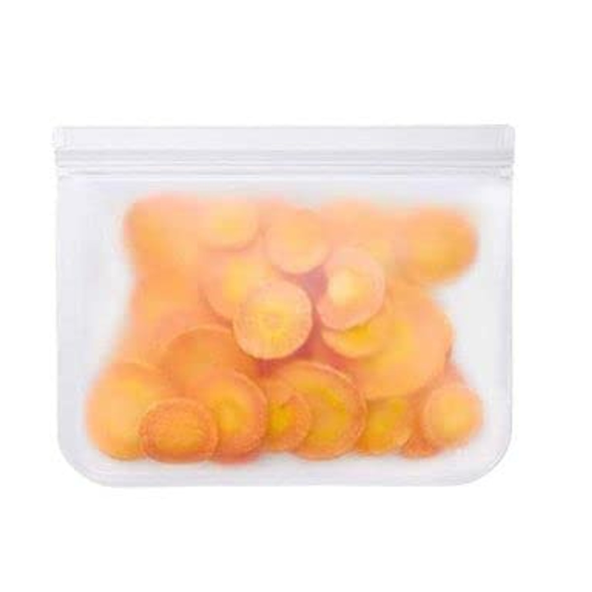 Reusable Silicone Food Storage Bags, Clear, 20 piece bundle