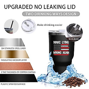 Make Lying Wrong Again Human’s Rights Coffee Tumbler Gym For Grandma For Office