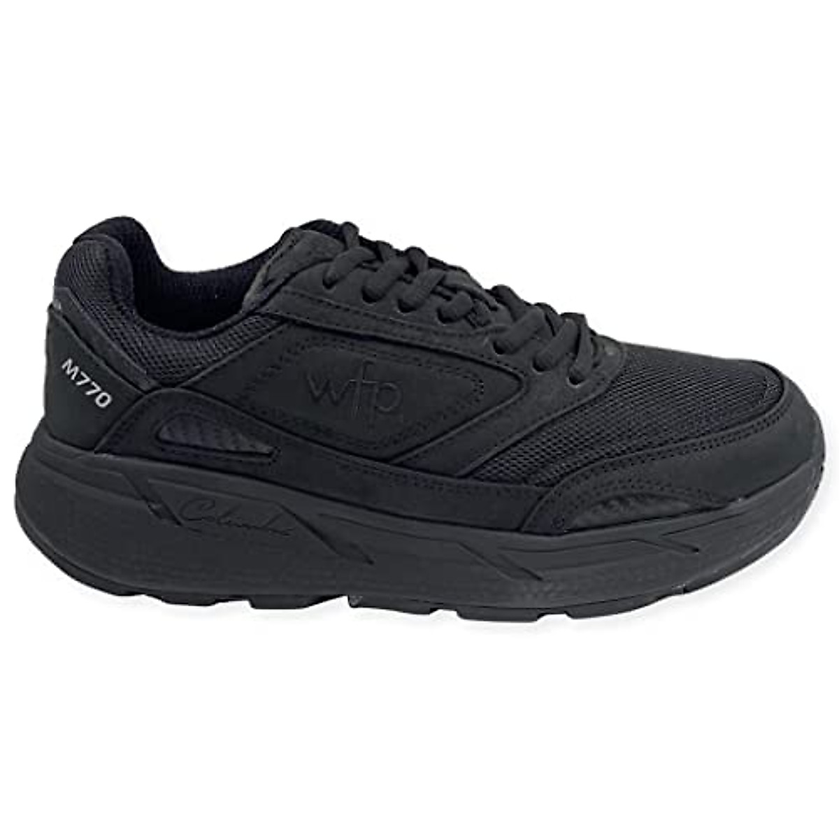 Columbus WFP Bexley M770 Walking Shoes for Women - Extra Comfortable Daily Ladies Sneakers - Black Suede, US 10, X Wide