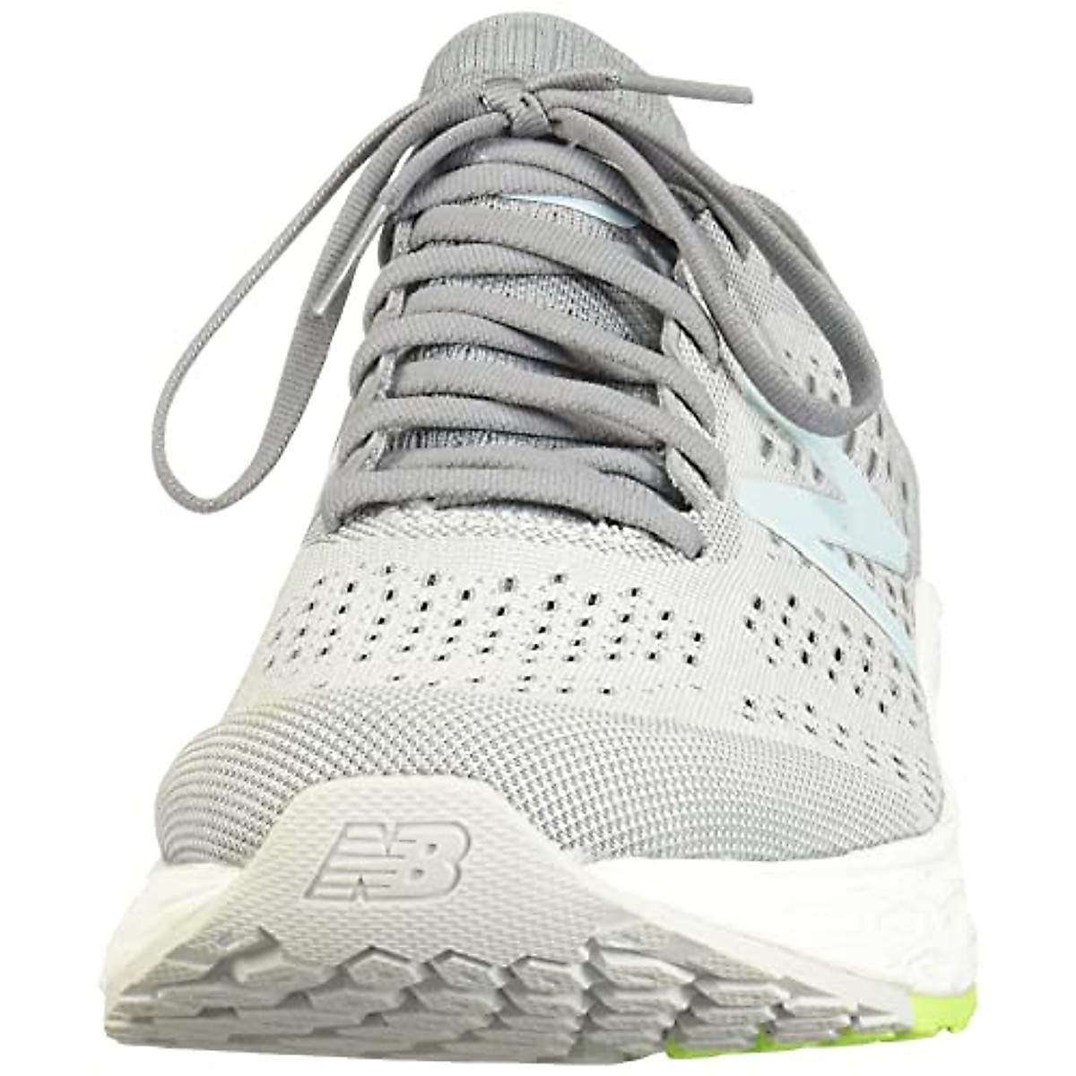 New Balance Women's Fresh Foam Vongo V4 Running Shoe, Light Aluminum/Lime Glo, 5